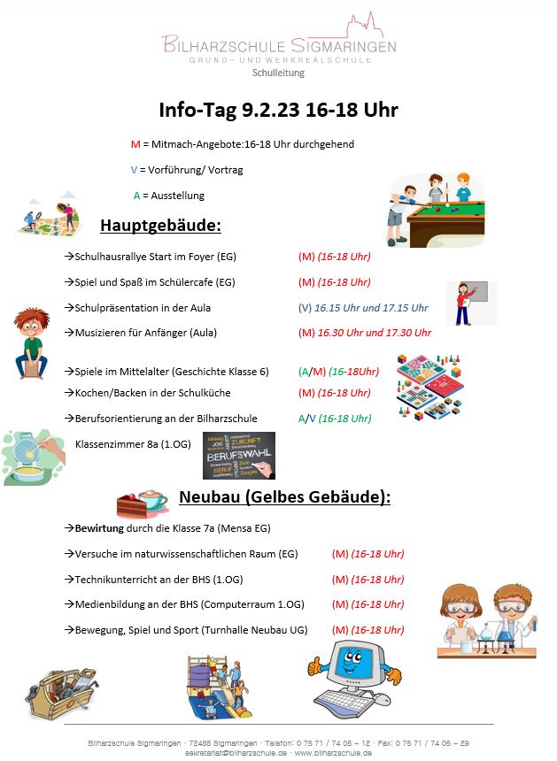Programm Infotag 2023